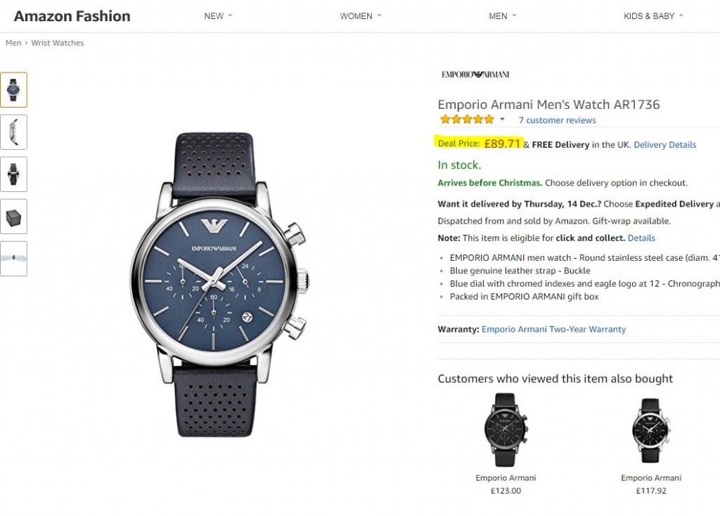 Emporio Armani AR1736 Chronograph Watch – Ρολόι με χρονογράφο Αρμάνι ...