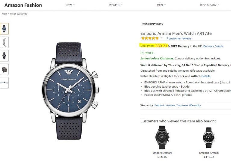 Emporio Armani AR1736 Chronograph Watch – Ρολόι με χρονογράφο Αρμάνι ...