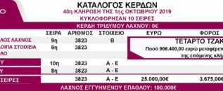 ΛΑΙΚΟ ΛΑΧΕΙΟ | Κλήρωση 01/10/2019 Λαϊκό Λαχείο ΔΕΣ ΑΝ ΚΕΡΔΙΣΕΣ | Laiko ...